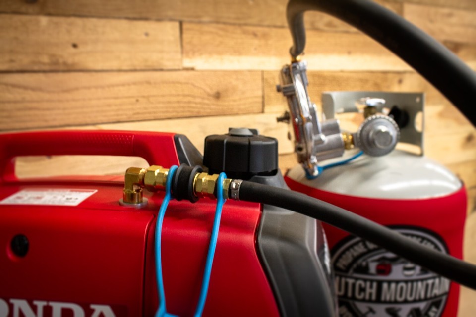Hutch Mountain Honda EU2200i Generator Tri-Fuel Propane Conversion Kit ...
