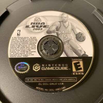 NBA Live 2003 (Nintendo GameCube, 2002) *Disc Only, Tested & Working ...