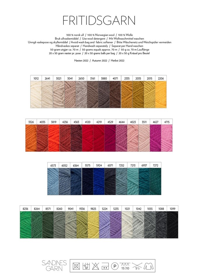 FRITIDSGARN von SANDNES GARN - GRØNN (8264) - 50 g / ca. 70 m Wolle | eBay
