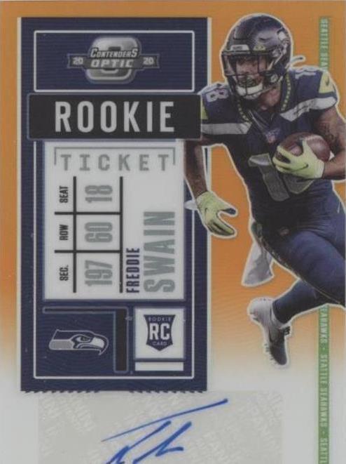2020 Panini Contenders Optic - Rookie Ticket Autographs Freddie Swain ...