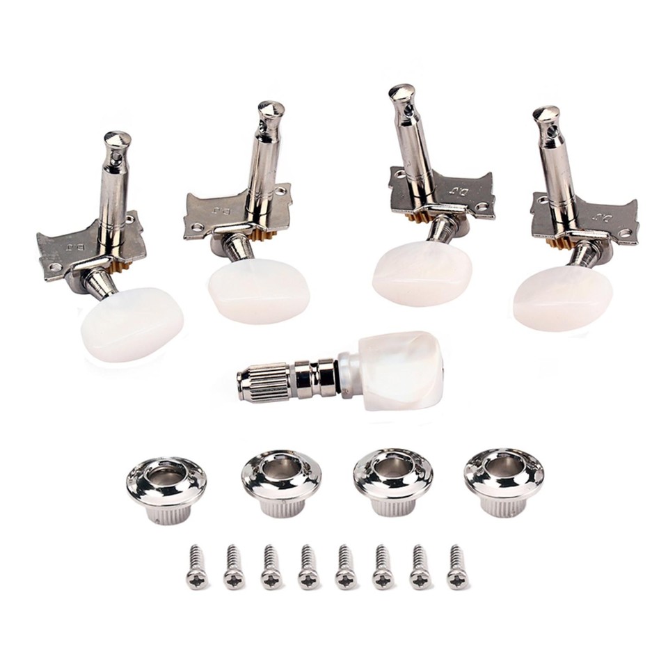 5Pcs Duable Zinc Alloy & PVC Banjo Guitar Machine Head Tuners Tuning ...