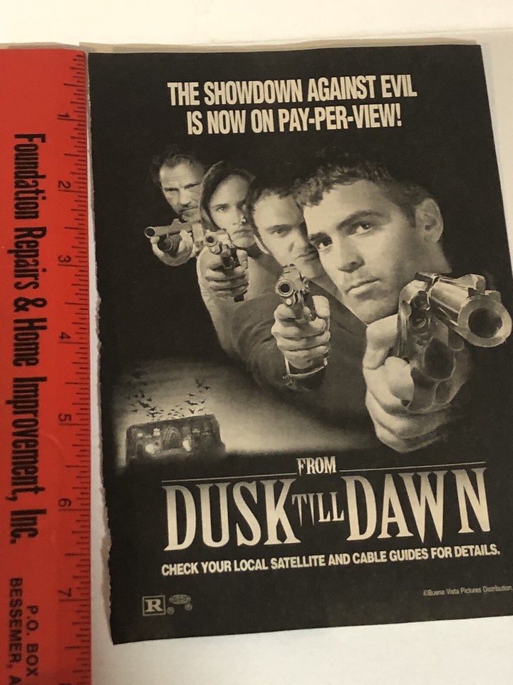 Dusk Till Dawn Tv Guide Print Ad George Clooney TPA9 | eBay