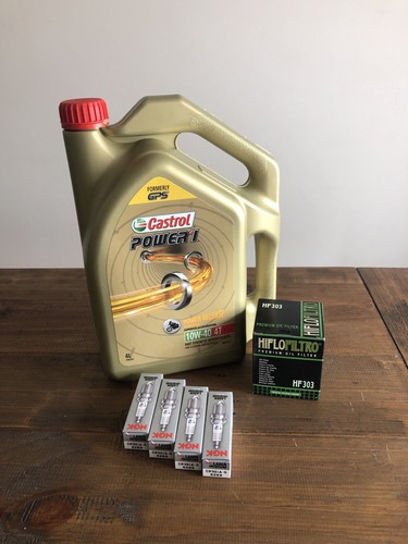 Yamaha R1 2002-2003 5PW Service Kit (Castrol Oil, Oil Filter & NGK ...