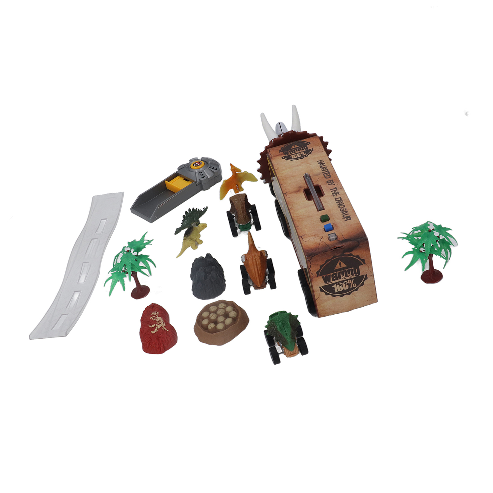 01)Dinosaur Storage Car Catapult Launcher Shape Dinosaur Pull Back Ca ...