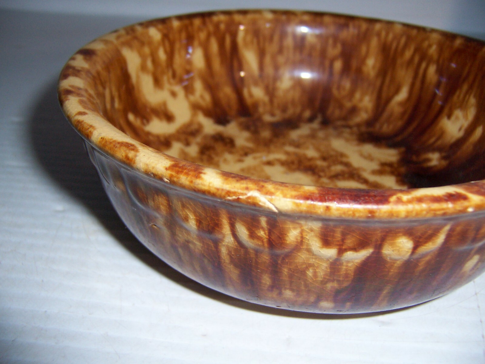 Vintage Bennington Rockingham Yellowware Spongeware Stoneware Pottery ...