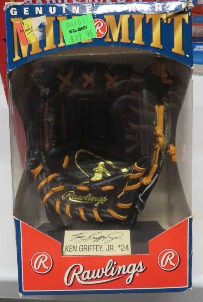 RAWLINGS MINI MITT KEN GRIFFEY JR IN BOX RAWLINGS CARD ON BACK | eBay