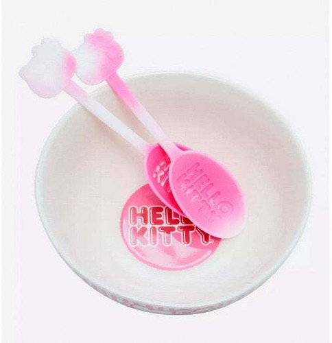Hello Kitty Strawberry 6" Cereal Bowl With Color-Changing Spoon NEW | eBay