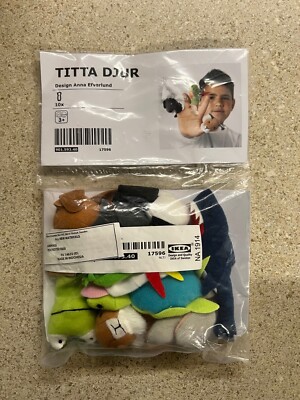 IKEA Titta Djur 10 piece Animal Finger Puppet Set New | eBay