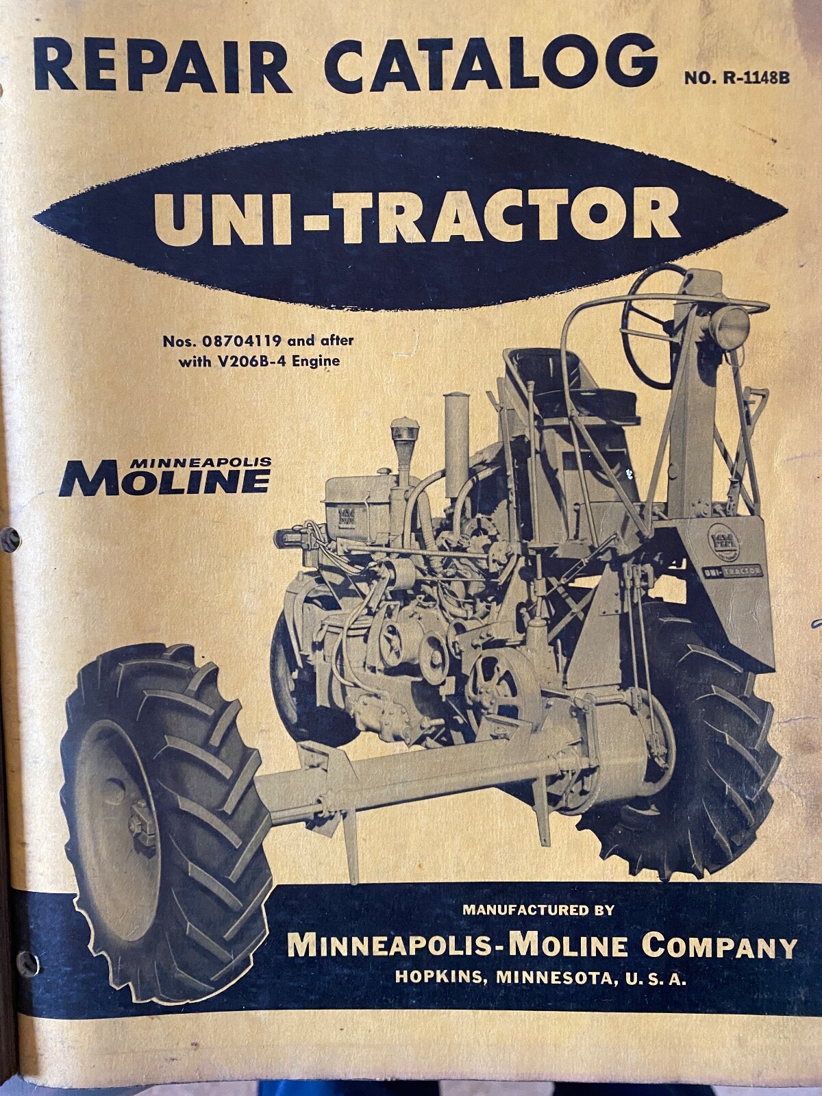 Uni-Tractor, Minneapolis Moline repair manual. Item: 21603 | eBay