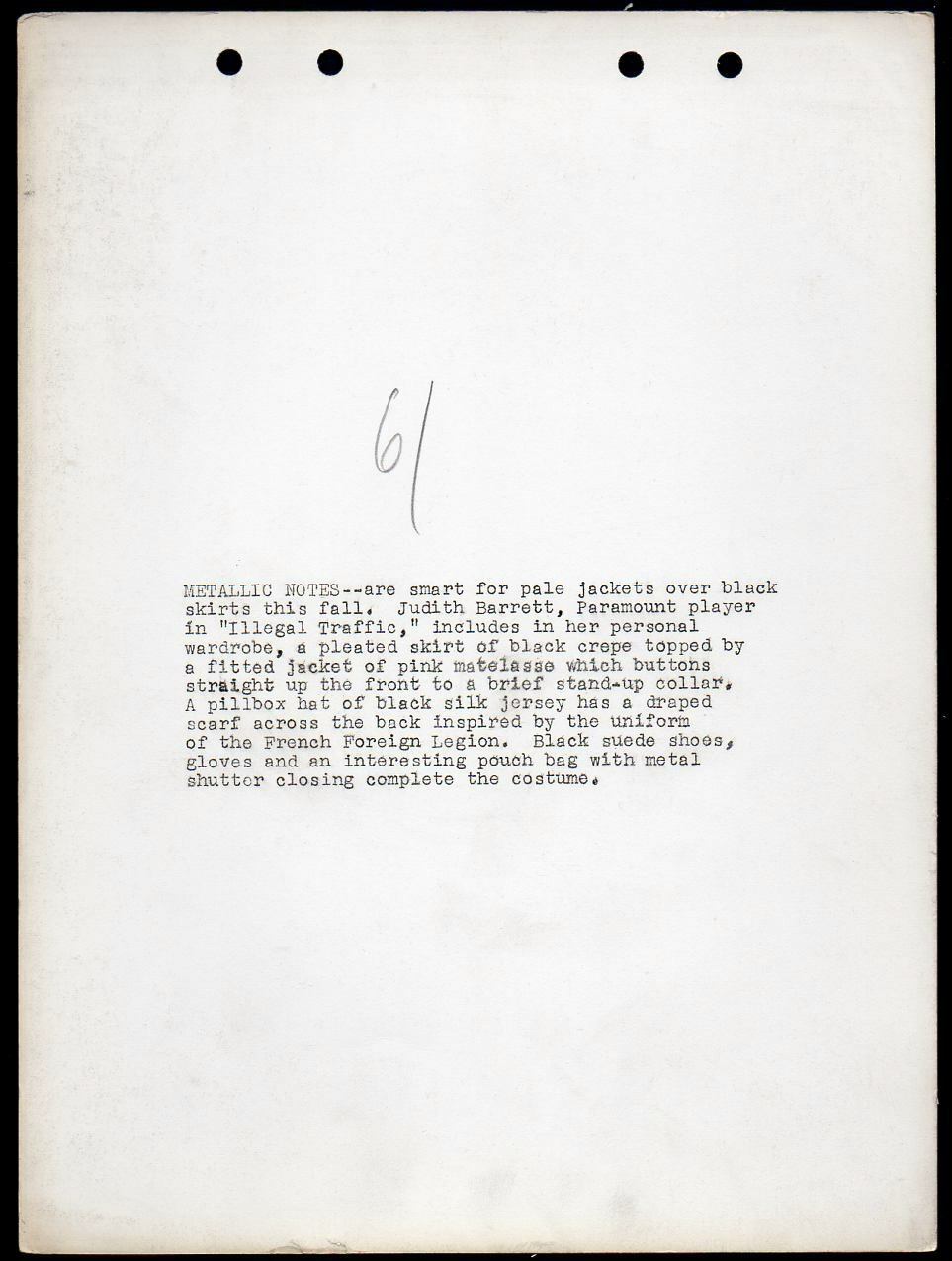 JUDITH BARRETT actress fashion portrait 1938 Vintage Orig Photo DBW ...