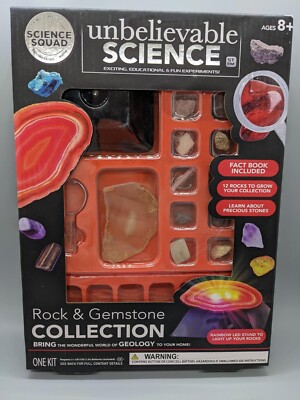Science Squad Unbelievable Science Rock & Gemstone Collection STEM New ...