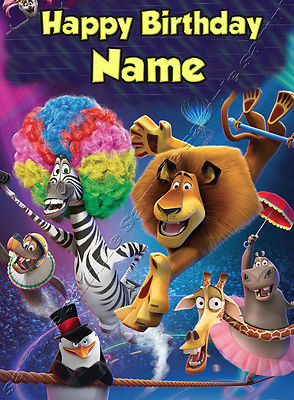 Madagascar - Personalised Birthday Card Daughter Son Grandson ...