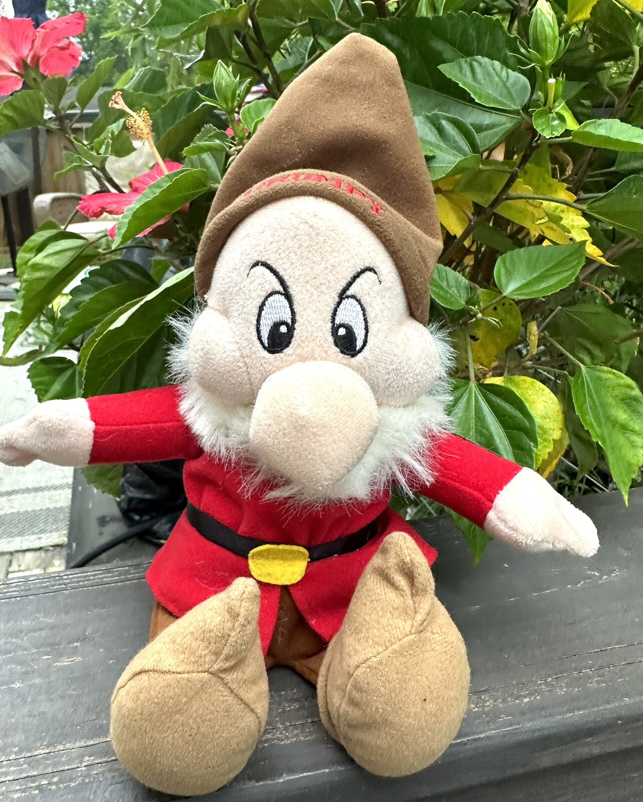Vintage Grumpy Plush Doll Walt Disney World Disneyland Snow White 7 ...