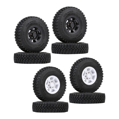 4 Set 1/10 Scale RC Off-Road Buggy Tires and Wheels Durable RC Tires ...