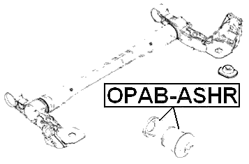 OPAB-ASHR Febest REAR CROSSMEMBER BUSHING 13267216, 13267215, 13110418 ...