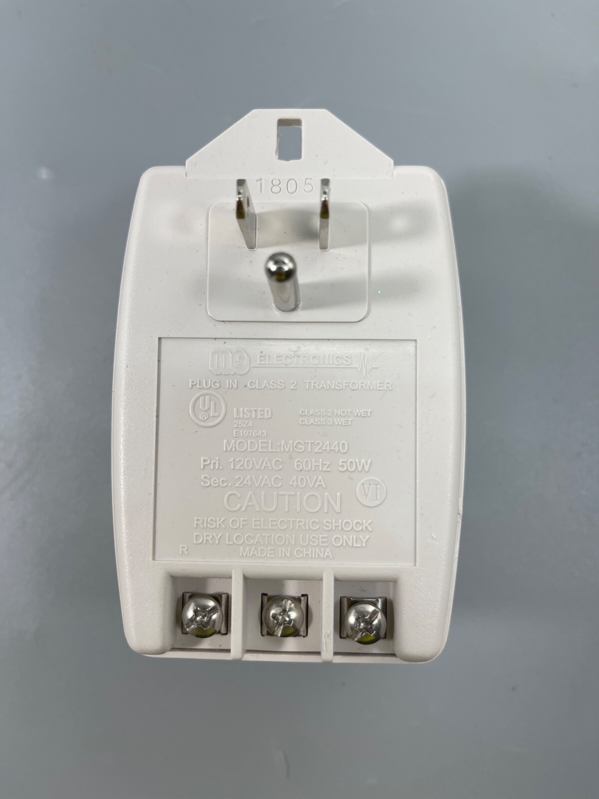 Class II Transformer - 24 Volt AC, 40 VA, UL/CSA Approved : MGT-2440 | eBay