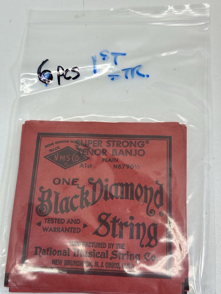 BLACK DIAMOND SUPER STRONG TENOR BANJO 1st STRINGS No. 67901/2 Plain | eBay