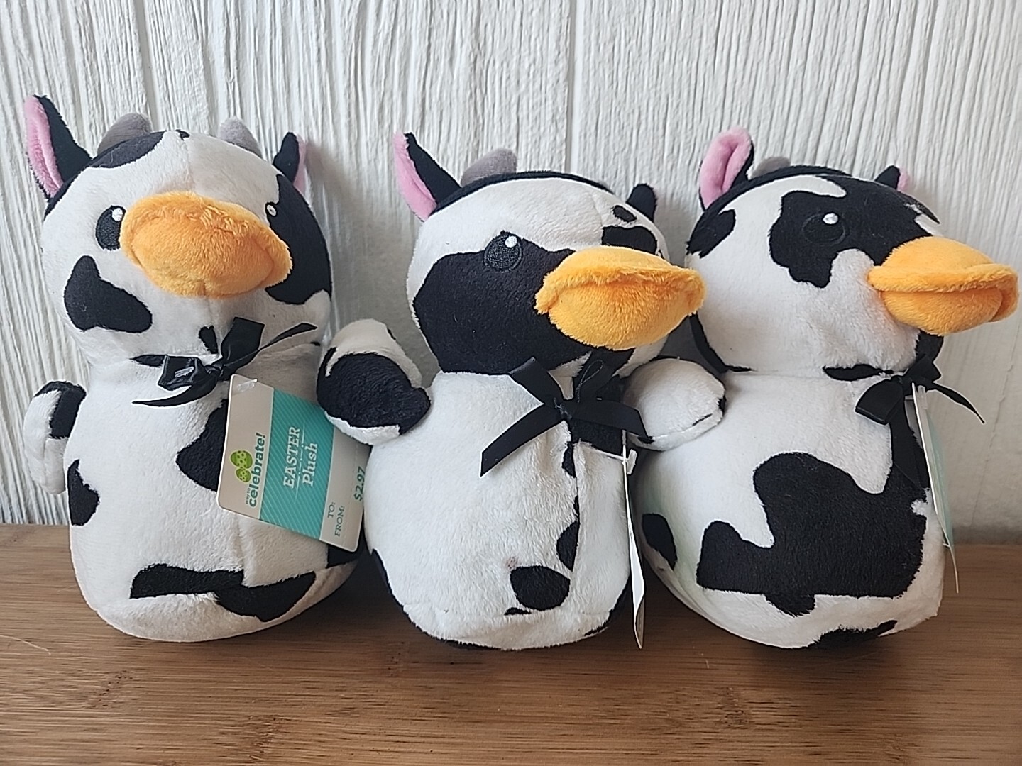 Easter Black & White Cow Duck Plush, 7 Inch, Way To Celebrate | eBay