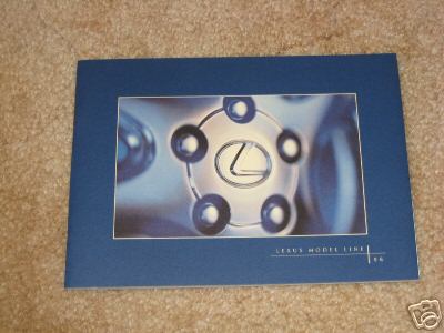 1996 Lexus Full Line LS GS ES SC 300 400 LS400 SC400 sales brochure ...