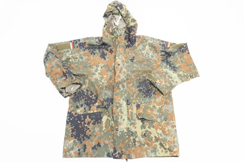 German Army Bundeswehr Issue Wet Weather Rain Jacket 48-50 Flecktarn | eBay