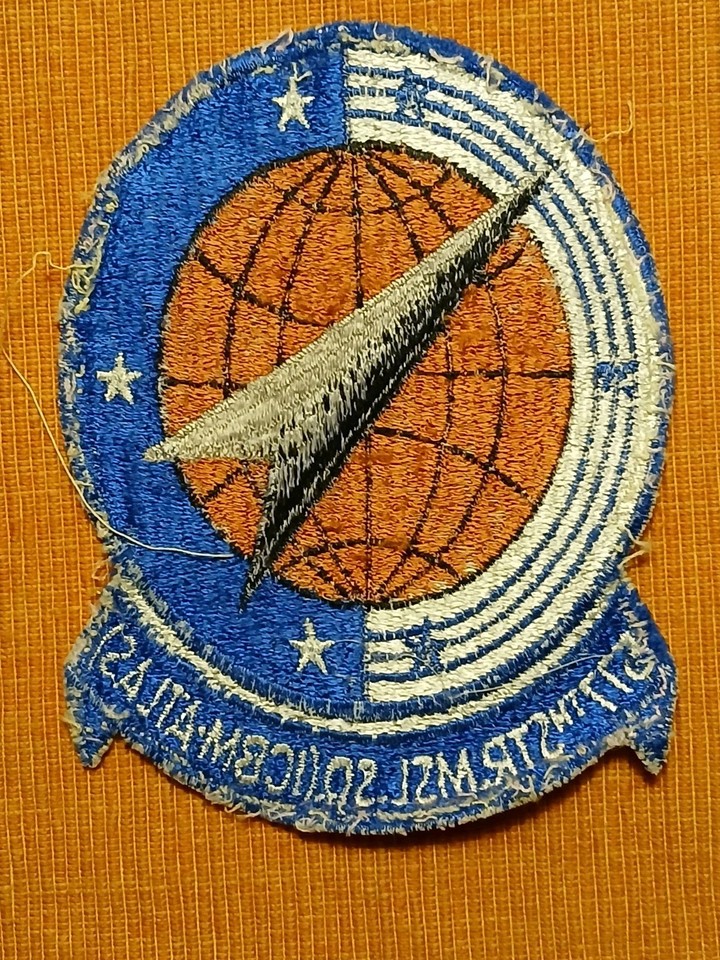 RARE USAF COLD WAR 577TH STRATEGIC MISSILE SQUADRON ICBM ATLAS PATCH 1960-1965 | eBay