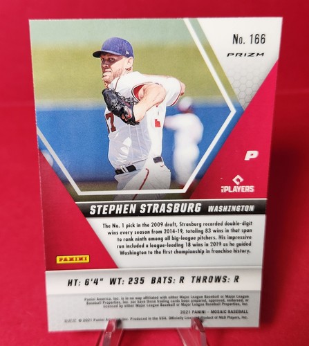 2021 Mosaic Baseball #166 Stephen Strasburg Pink Mosaic | eBay