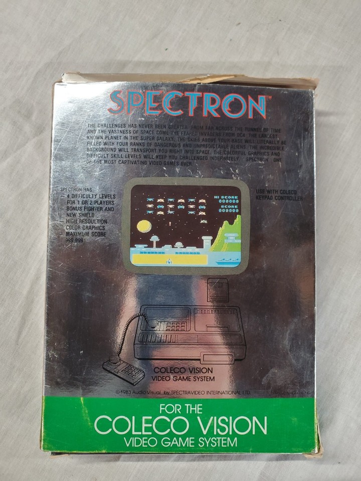 Spectron For Colecovision With Box Manual & Cartridge Tested Working ...