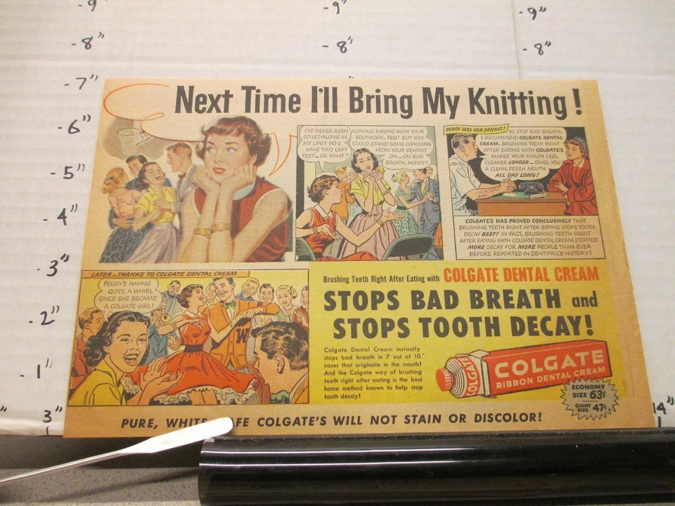 newspaper ad 1953 HEINZ oven baked beans can Colgate toothpaste ...