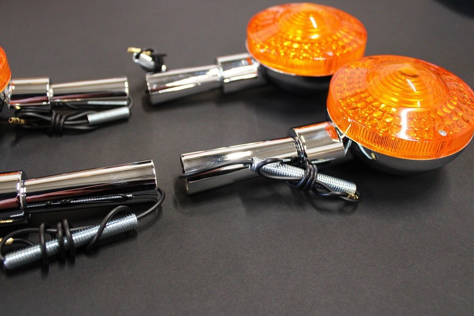 Yamaha RD400 Set Of 4 Indicators - Metal Bodies Blinker Winker Turn ...