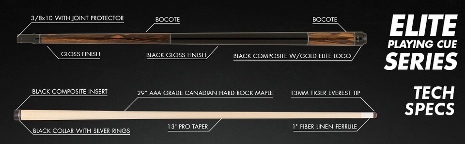 Elite EP57 Playing Pool Cue Billiard Stick Billiards Cues | eBay