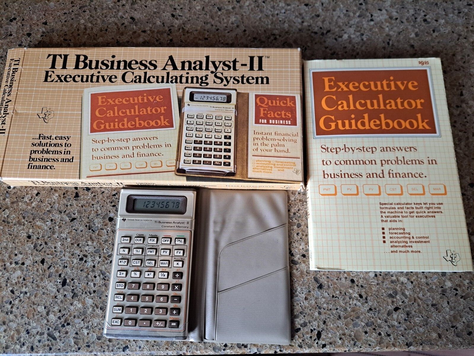 Vintage Texas Instruments TI Business Analyst - II 2 Calculator ...