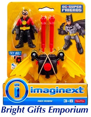 Imaginext Red Robin Figure And Glider DC Super Friends Fisher Price ...