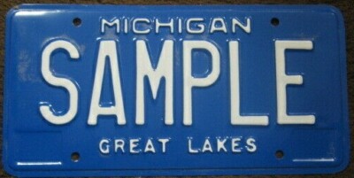 Michigan Sample License Plate | eBay