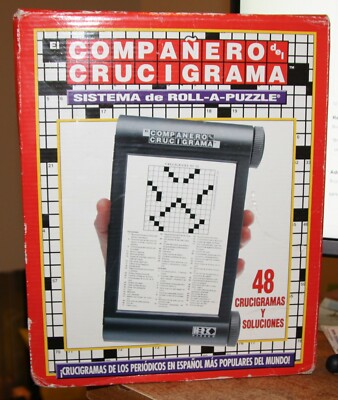 NEW SEALED COMPANERO DEL CRUCIGRAMA Crossword Companion Roll-A-Puzzle ...