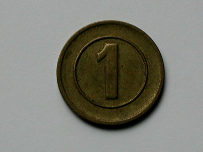 Vintage UK Maverick Machine Token - number 1 in circle - same-sided | eBay