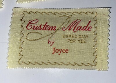 Sewing Labels Custom Made Especially For You By Joyce Labels NEW sew ...
