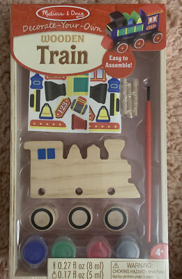 Created by Me! Train Wooden Painting Craft Kit from Melissa and Doug ...
