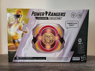 Power Rangers Lightning Collection Mighty Morphin Yellow Ranger Morpher ...