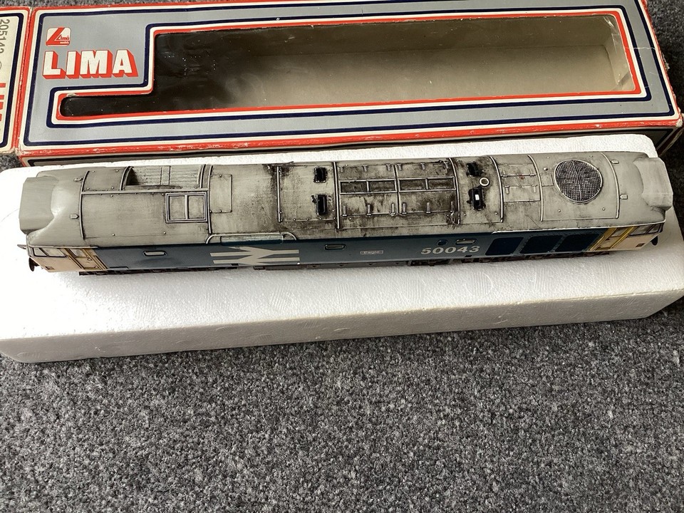 Lima 205142 Diesel Locomotive 50043 Eagle BR Large Logo Weathered OO ...
