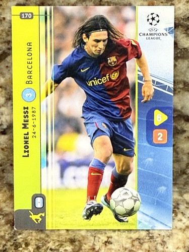 LIONEL MESSI ROOKIE 2008-09 PANINI UCL CHAMPIONS LEAGUE FC BARCELONA ...