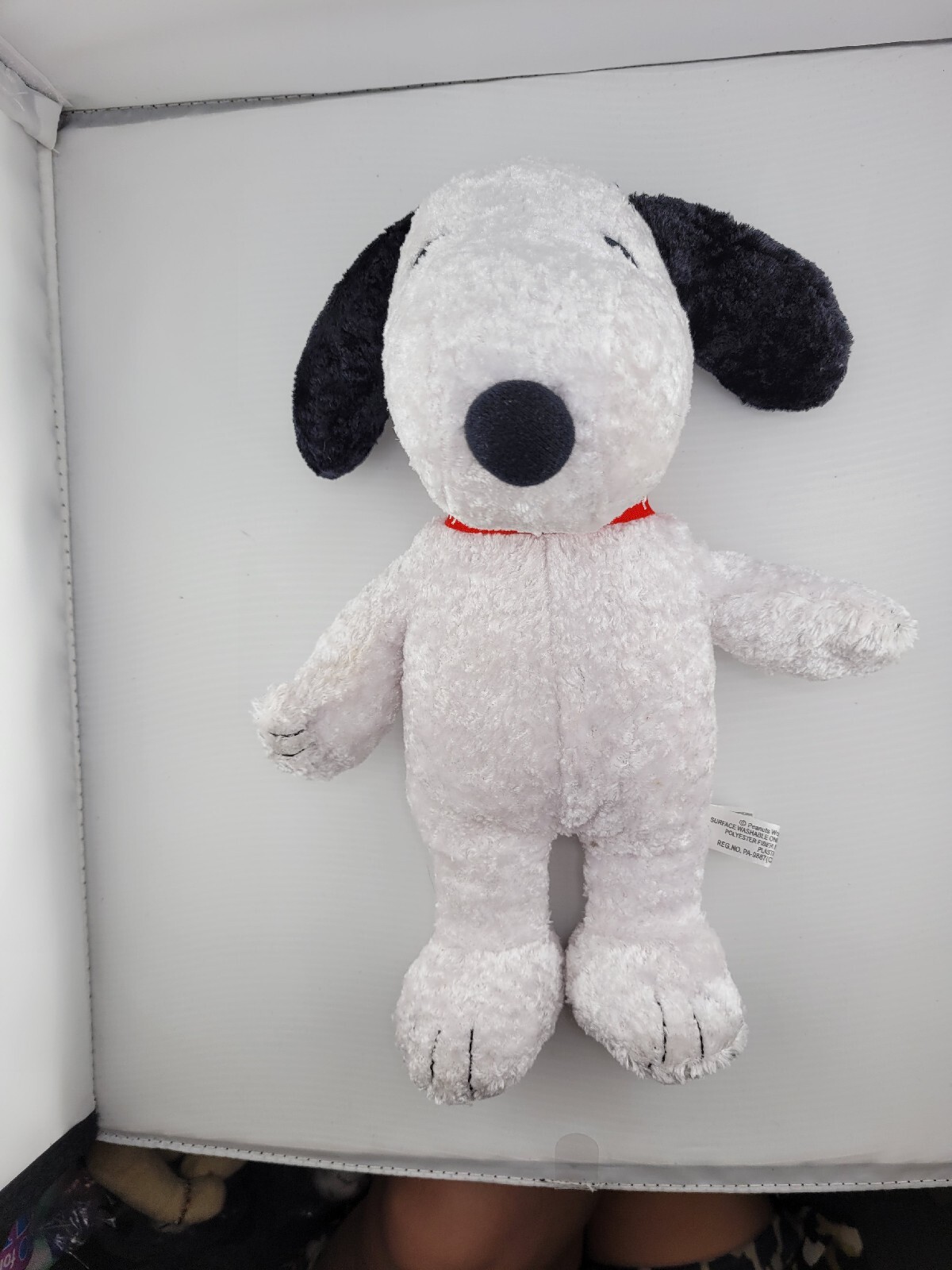 My First Snoopy, 10” Plush Rattle With Red Collar 2014 Peanuts Worlwide ...