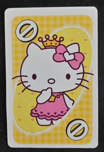 Hello Kitty Sanrio Uno Card Yellow Hello Kitty Skip Card | eBay