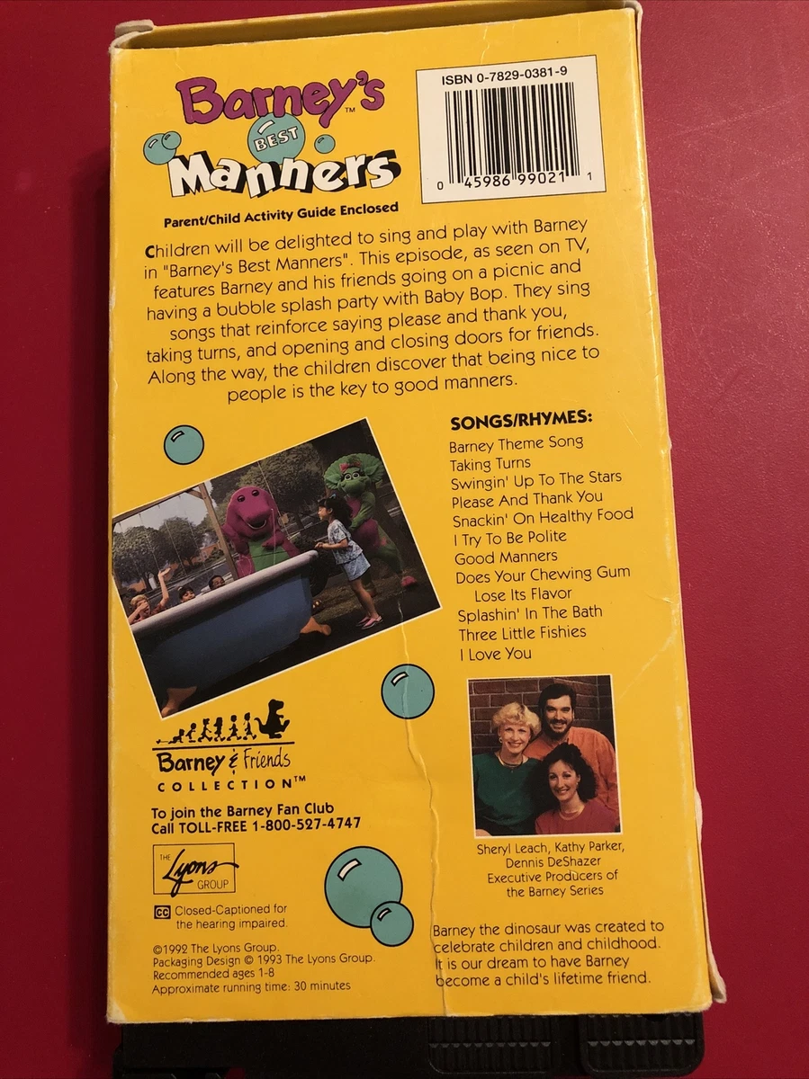 Barney A Splash Party Please Vhs