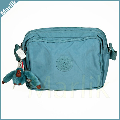 Genuine Kipling Silen Juniper Teal Small Crossbody Shoulder Bag, Multi ...
