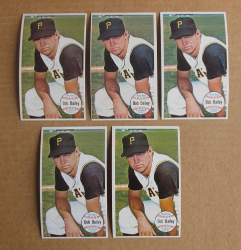 LOT OF 10 1964 TOPPS BASEBALL GIANT CARDS BOB BAILEY #4 PITTSBURGH ...