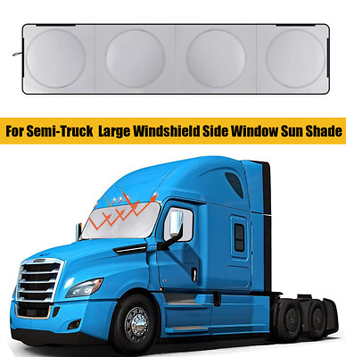 For Big Semi Truck Cargo Van Windshield Side Window Sun Shade Foldable ...