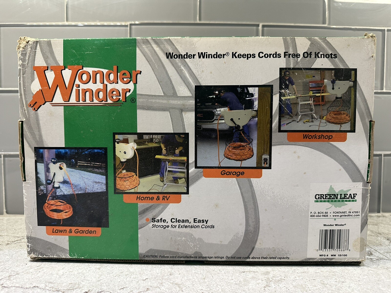 Green Leaf WW-1 Extension Cord Winder - White for sale online | eBay