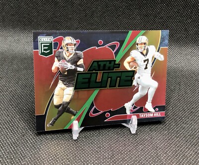 2024 Donruss Elite Taysom Hill “ATH-ELITE” GREEN SSP No. 20 WHO DAT ...
