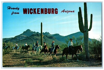 c1960 Howdy Riders Desert Cactus Wickenburg Arizona AZ Vintage Antique ...