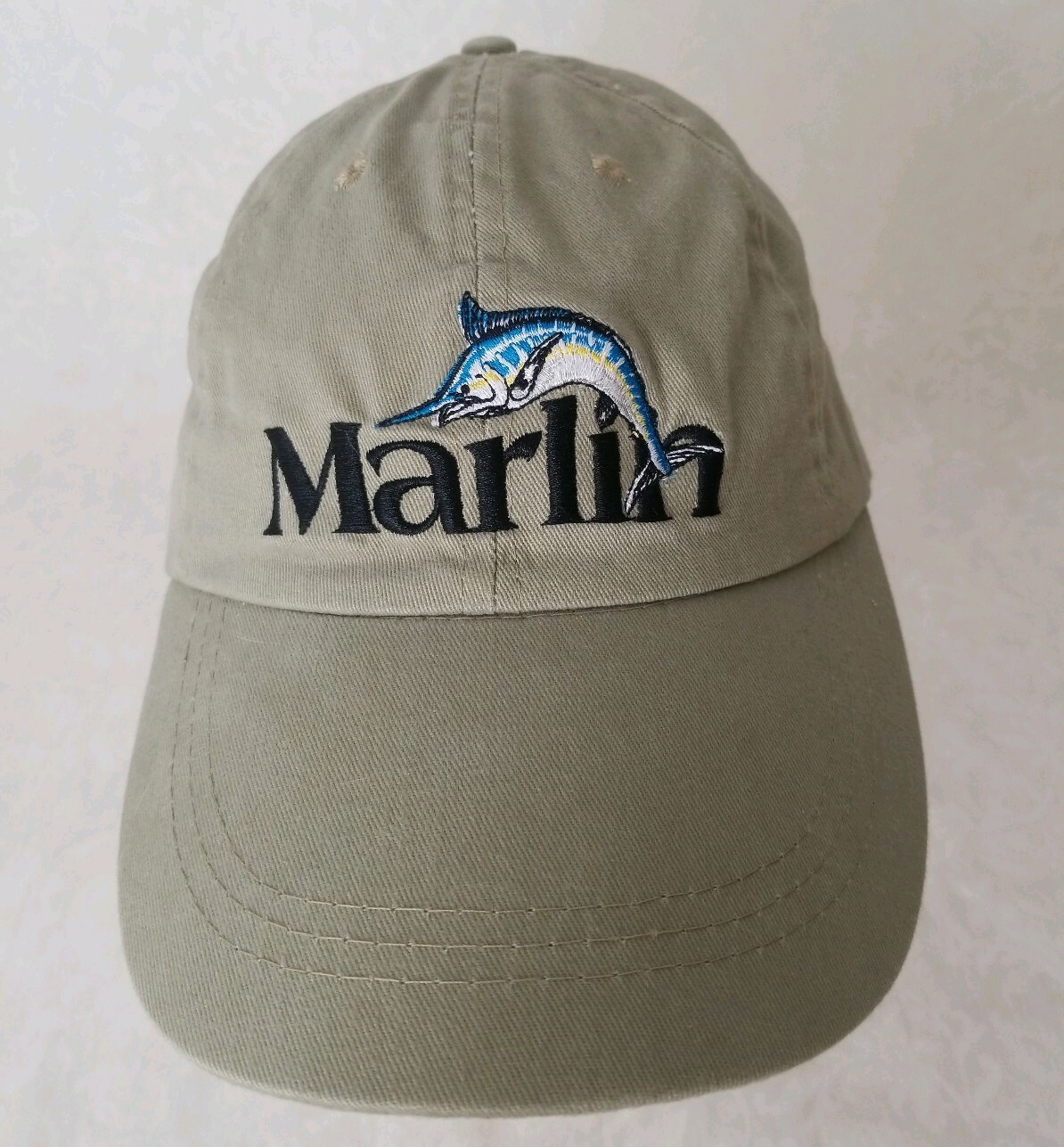 Marlin Embroidered Hat Blue Marlin Fish Strapback Wit… - Gem
